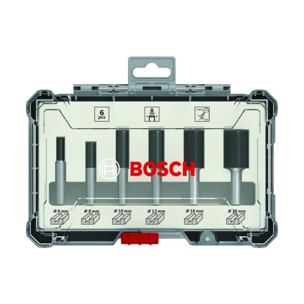 Комплект фрезери за оберфреза BOSCH 2607017465, 6 бр